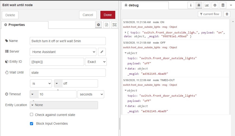 Wait Until Node Passing In States {{here}} Node Red Home Assistant Community
