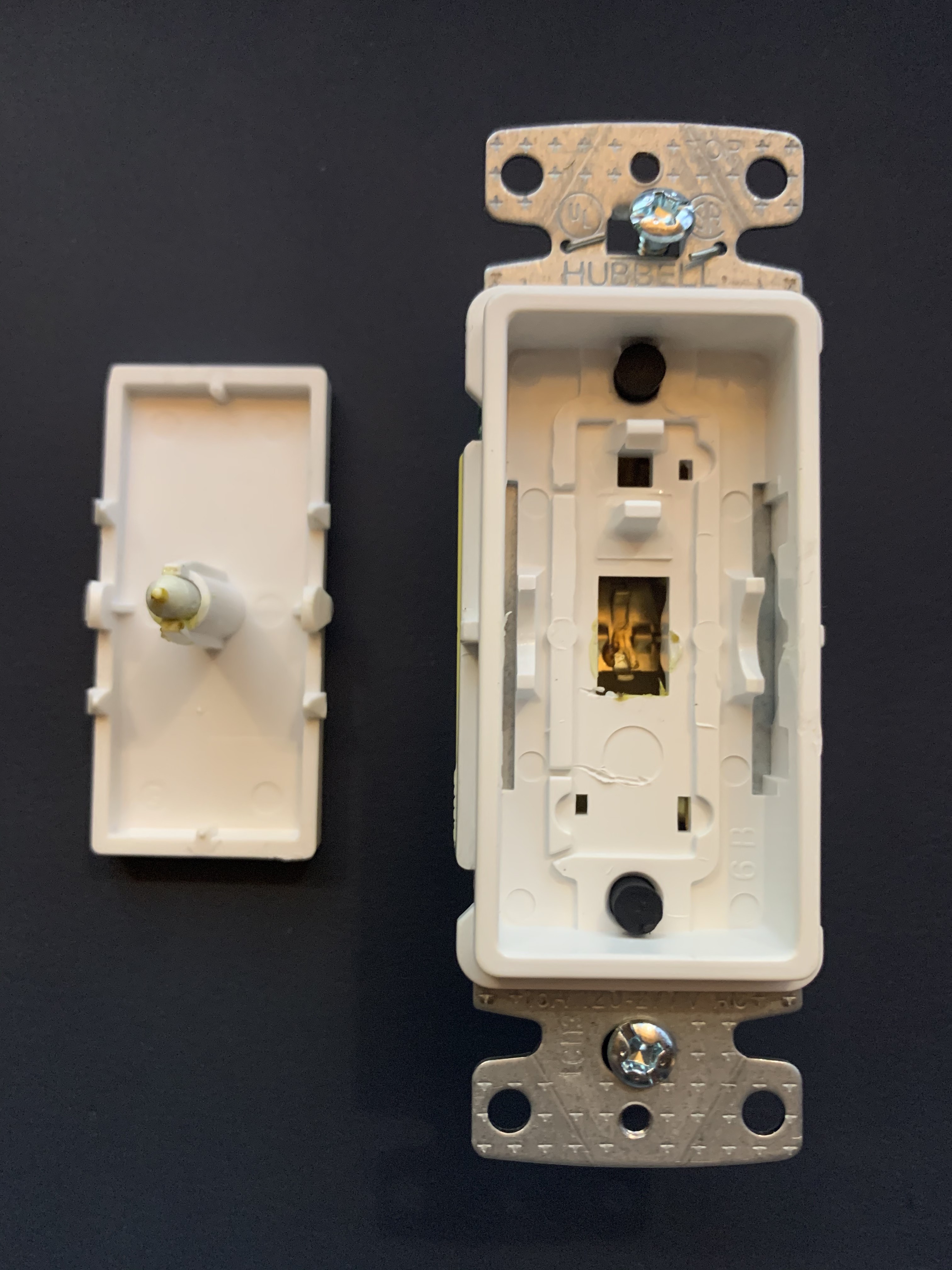 Momentary Contact Conversion: Hubbell Residential Decora Switch (RSD115 ...