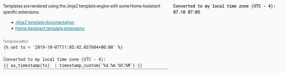 Jinja Template Get Local Time From Statitics Attributes Configuration Home Assistant Community