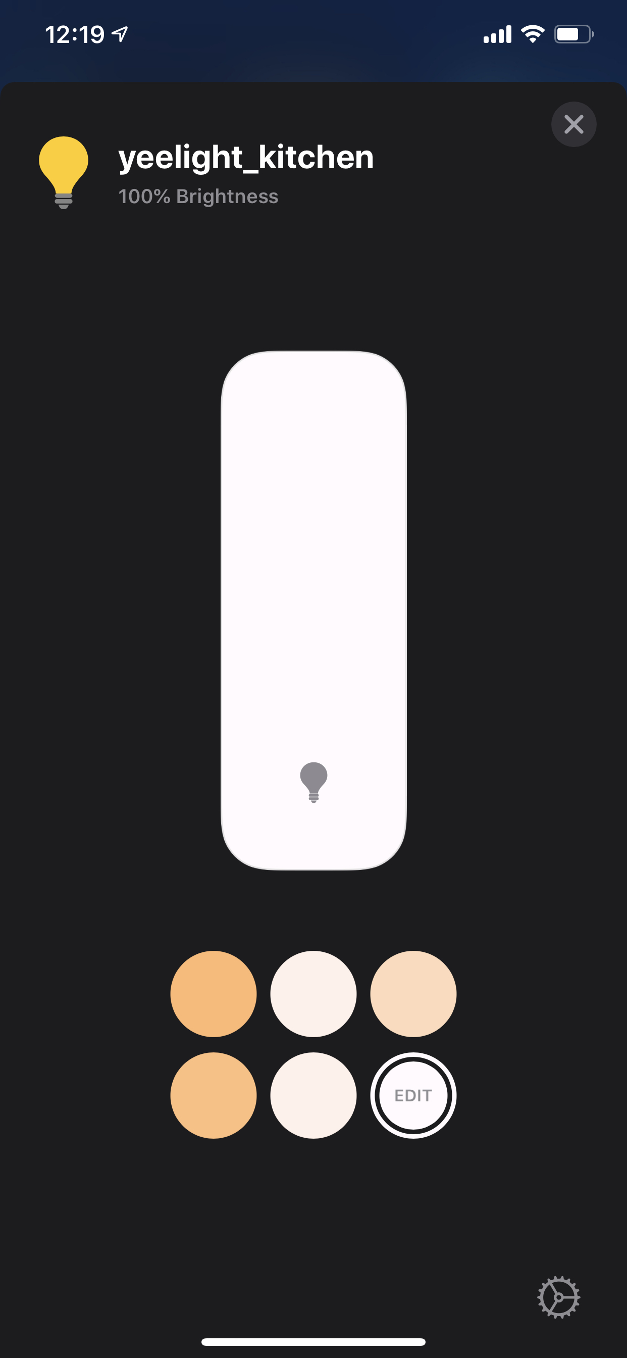 Define the colors shown in the Homekit light device - Configuration ...