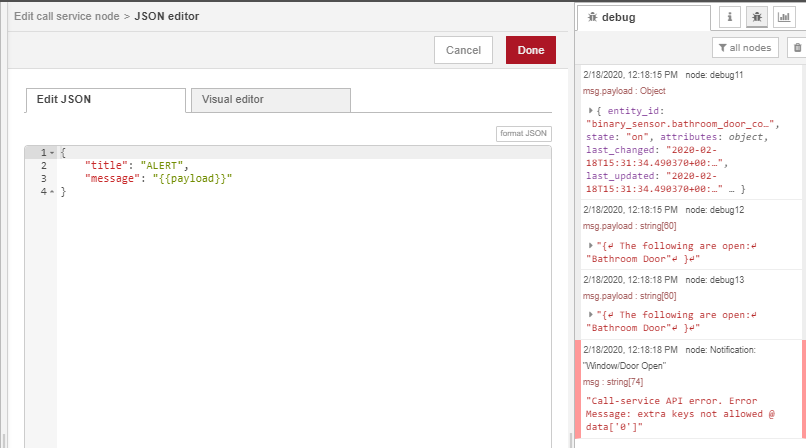 iOS Notification not displaying payload information - Node-RED - Home Assistant Community