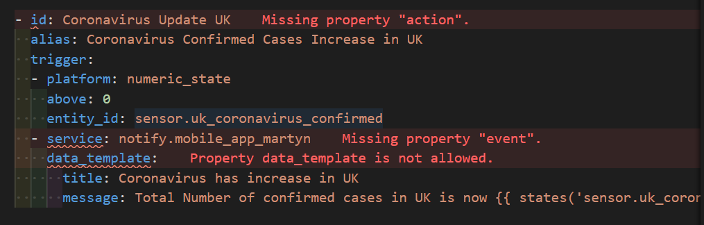 Coronavirus Notification Automation Question - Configuration - Home ...