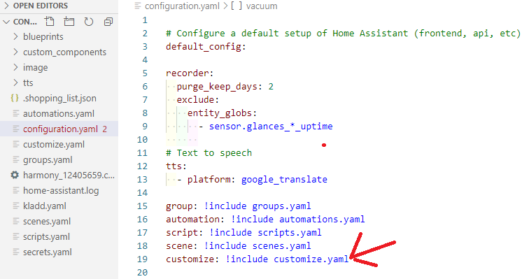 How Do I Configure customize yaml Configuration Home Assistant 