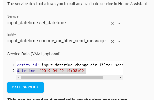 Input datetime set datetime Error While Checking Yaml Home Assistant 