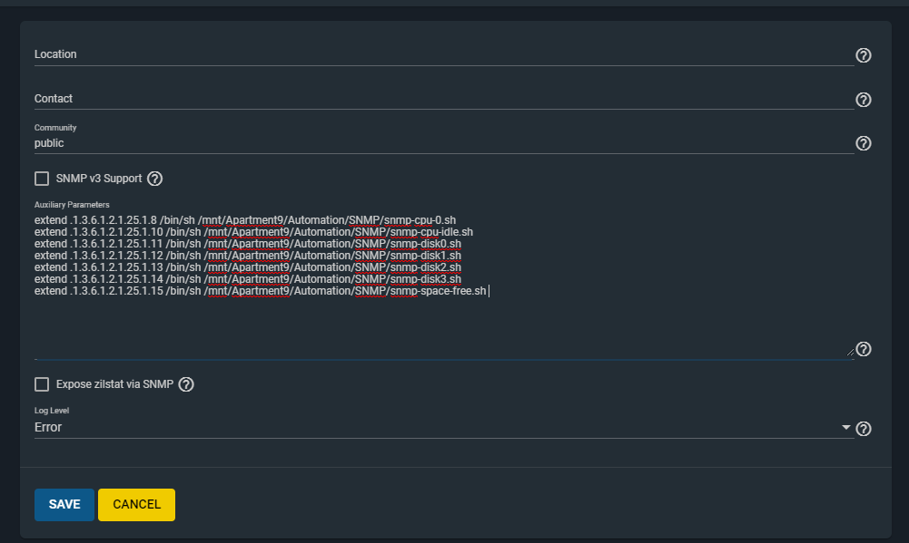 Advanced SNMP monitoring, part two: FreeNAS - Share your Projects ...