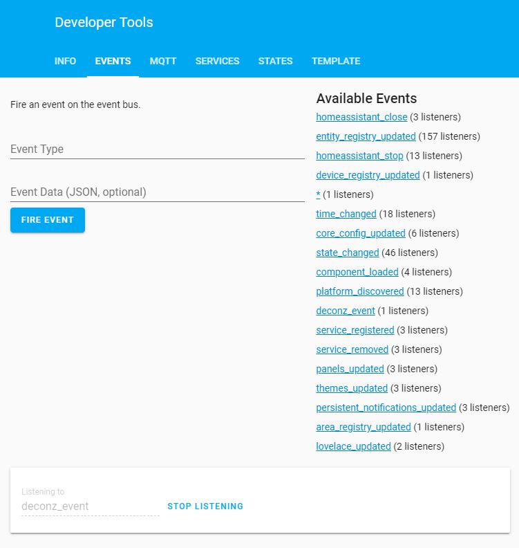 Listen to deconz events - Home Assistant Community