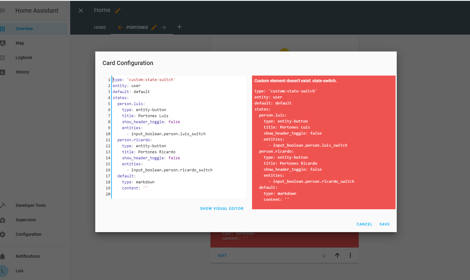 Create button visible only for a specific user - Configuration - Home ...