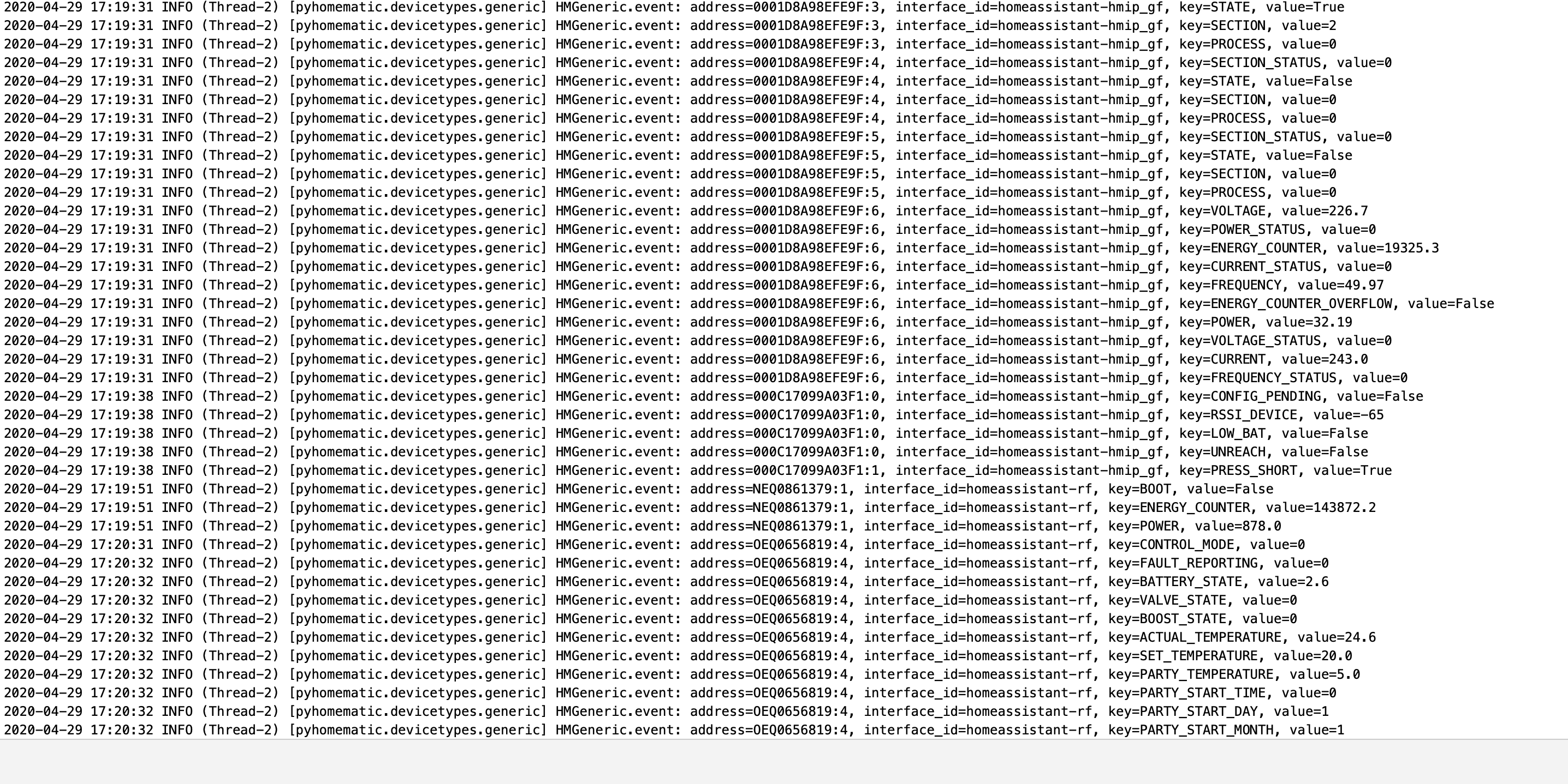 Log Info every few seconds - Configuration - Home Assistant Community