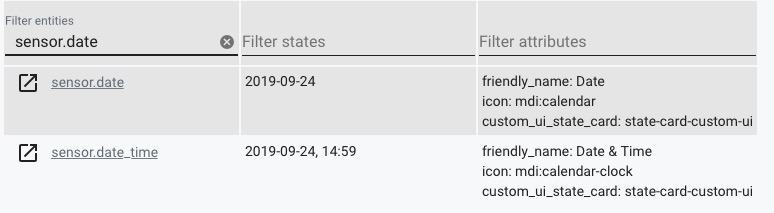 Sensor template Sensor date Not Updates Configuration Home 