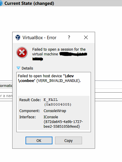 Conbee II not able to integrate [Win10[Virtualbox[Linux + Ubuntu 64 ...