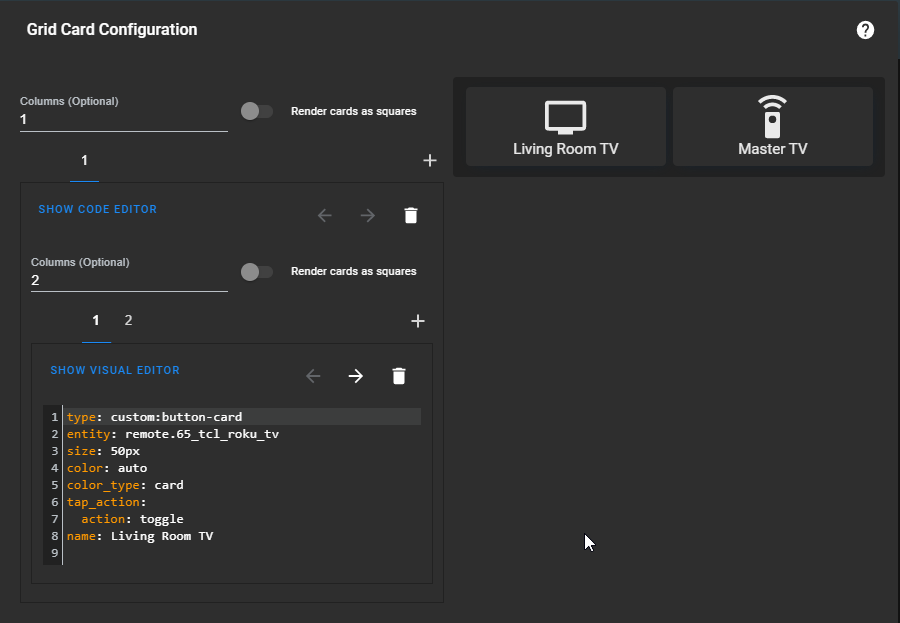 Conditional Card: Open specific Roku TV remote depending on which TV is ...