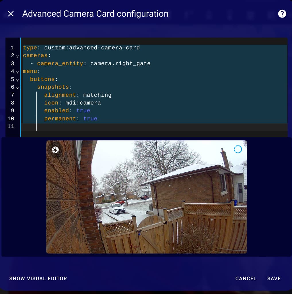 Confused about Advanced Camera Card + Blink Cameras - Frontend - Home ...