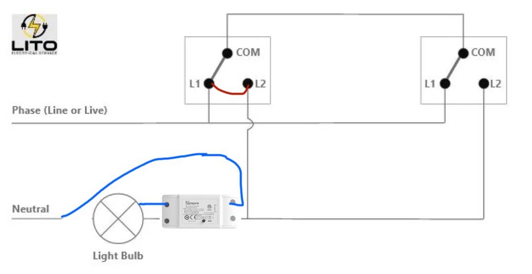 Wiring a normal relay with 2 way switches - Hardware - Home Assistant ...