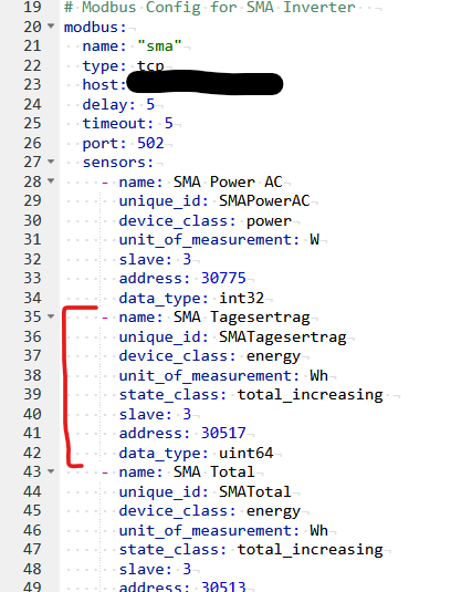 How can I make the energy dashboard count gerenated data from a modbus sensor? - Configuration ...