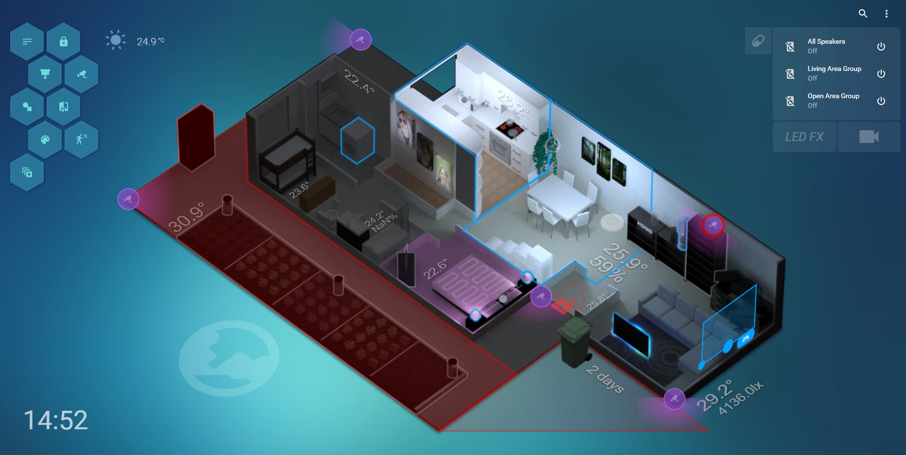 100 Floorplan Ui Dashboard Colored Lights Everything Accessable Dashboards And Frontend