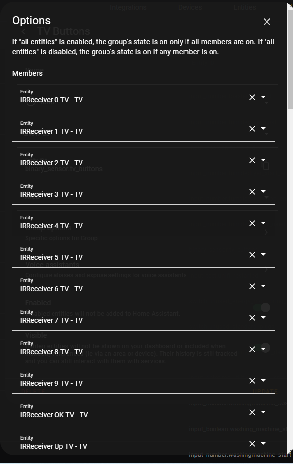 Remote Receiver - using group for binary sensors - ESPHome - Home ... Remote Receiver - using group for binary sensors - ESPHome - Home ...