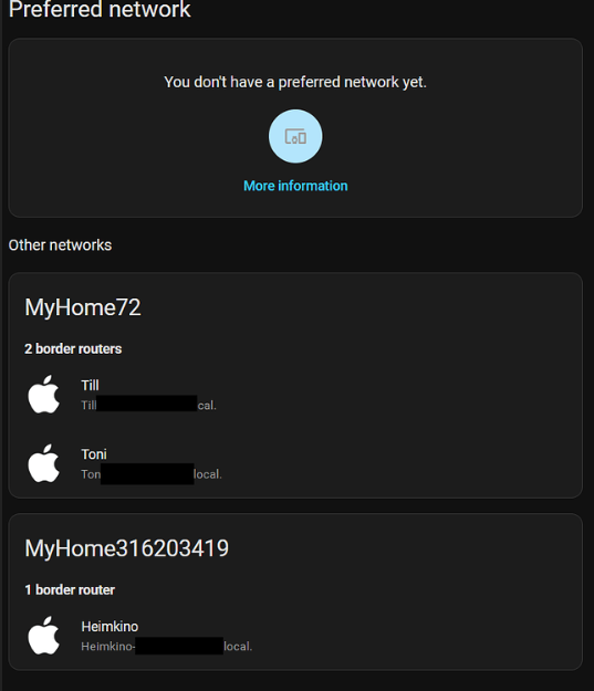 Multiple Apple Thread Networks showing up – is this normal? - Matter ...