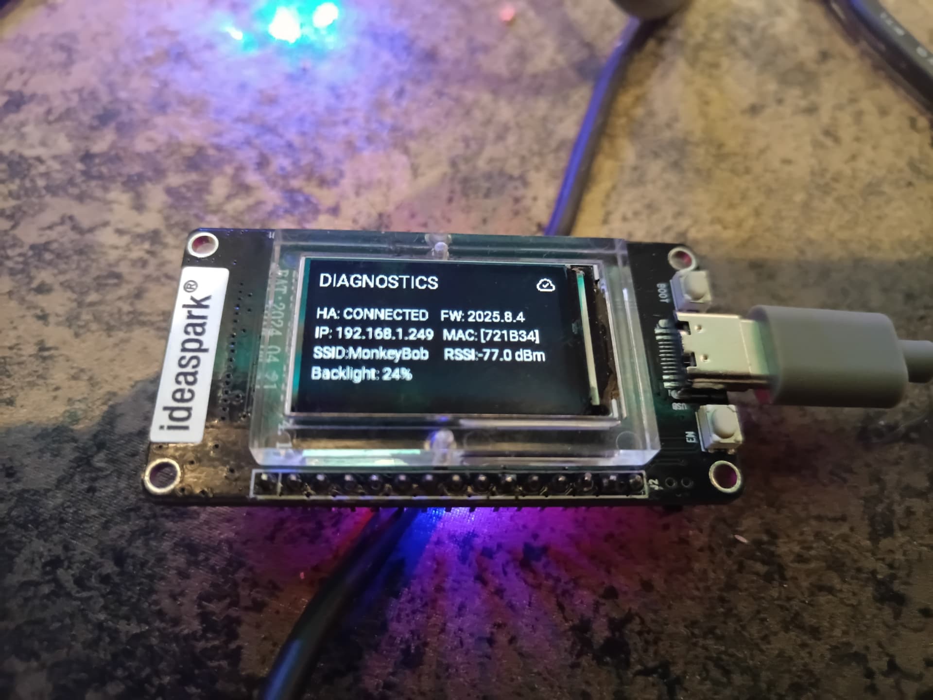 Bedside Garage Door status monitor - ESP32 ST7789V - Dashboards ...
