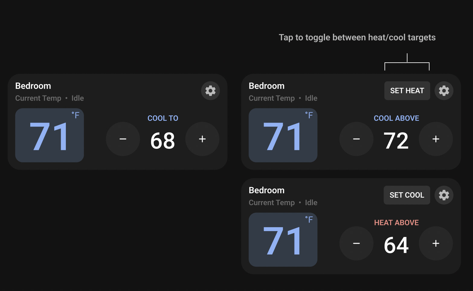 New Thermostat card based on Lovelace Style - Dashboards & Frontend ...