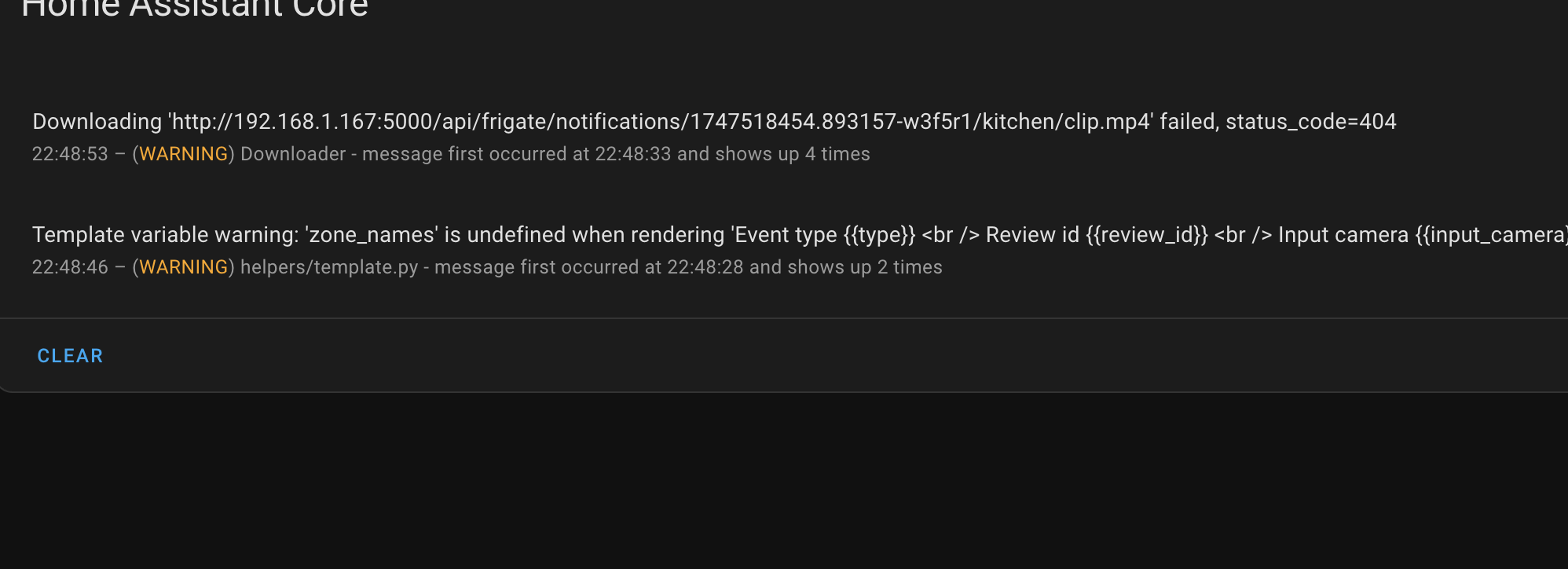 Camera Notification V0.7 with Actionable Buttons Android IOS - Frigate ...