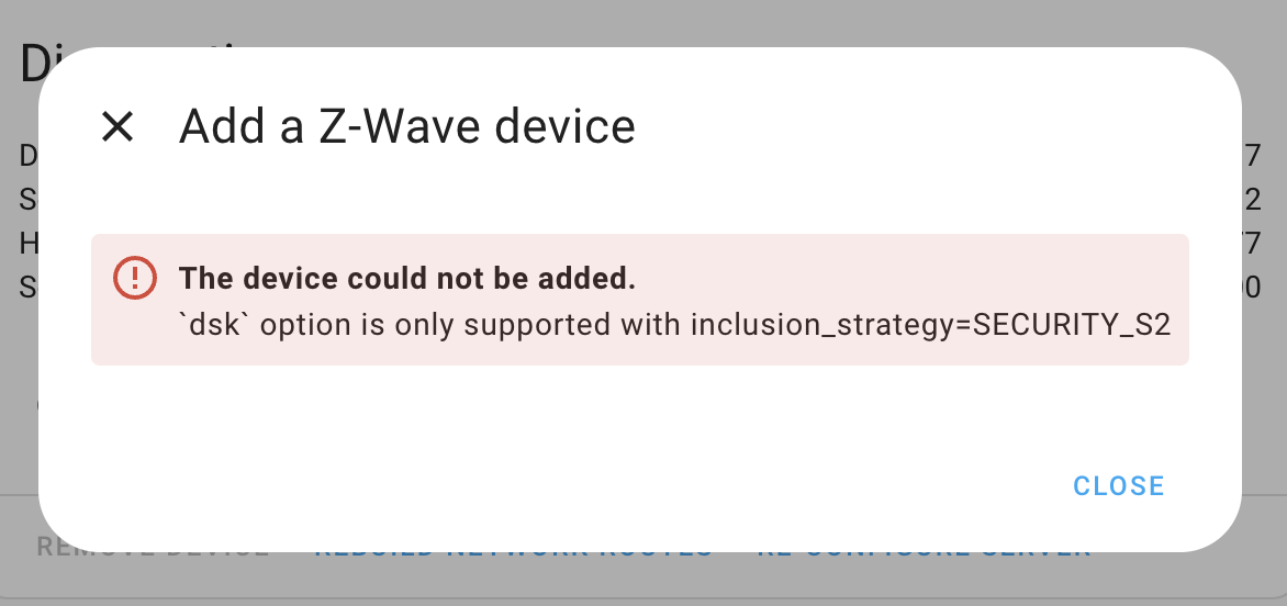 Z-Wave security setup failing during inclusion - Z-Wave - Home ...