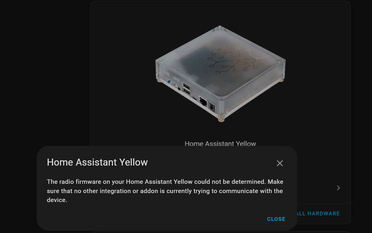 Issue setting Thread Network - HA Yellow - Installation - Home ...