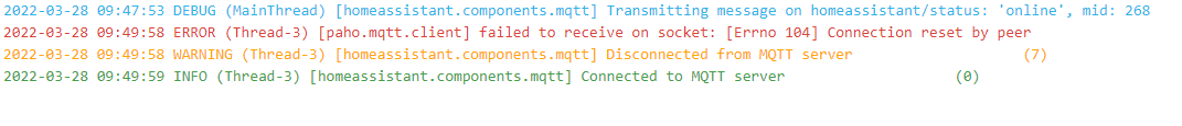 Mqtt Independent Server Keeps Disconnecting Configuration Home Assistant Community