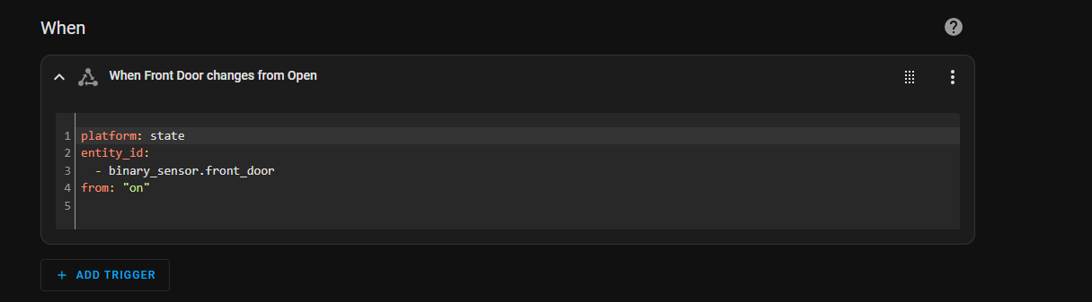 Binarysensor With The Deviceclass Problem As Trigger Configuration Home Assistant Community