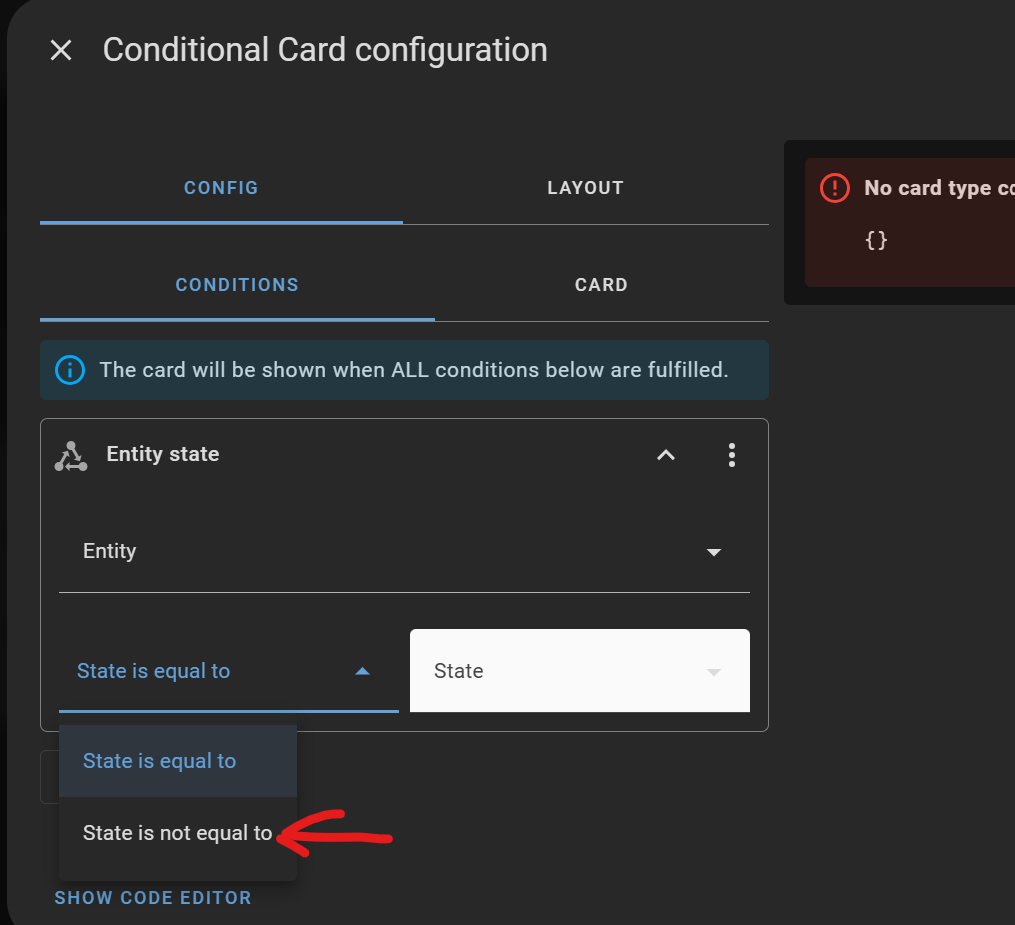 Wth Why Isnt There A Not Operator For Conditional Cards Month Of What The Heck Home