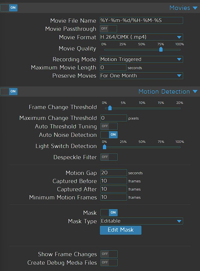 Motion Detection On Motioneye Third Party Integrations Home Motion Detection On Motioneye Third Party Integrations Home