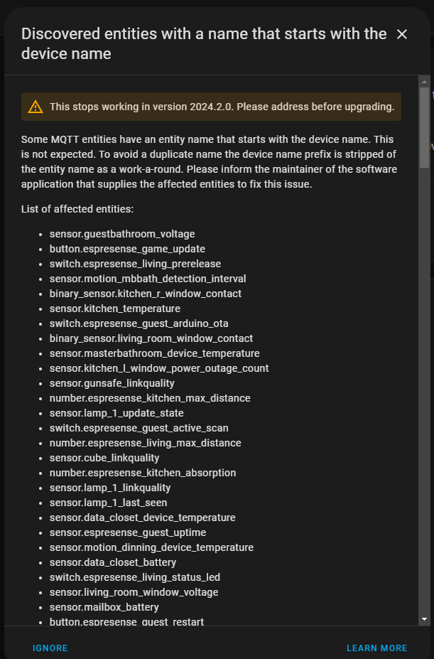 Discovered Entities With A Name That Starts With The Device Name Mqtt Home Assistant Community