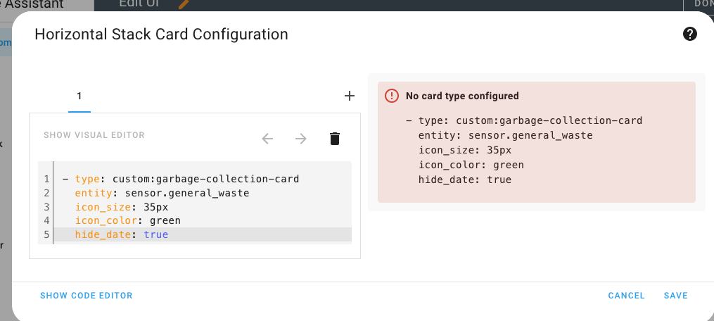 Cant use custom:garbage-collection-card - Frontend - Home Assistant ...