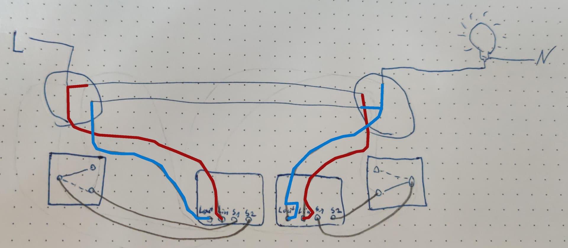 2-Way smart switch wiring without neutral - Hardware - Home Assistant ...