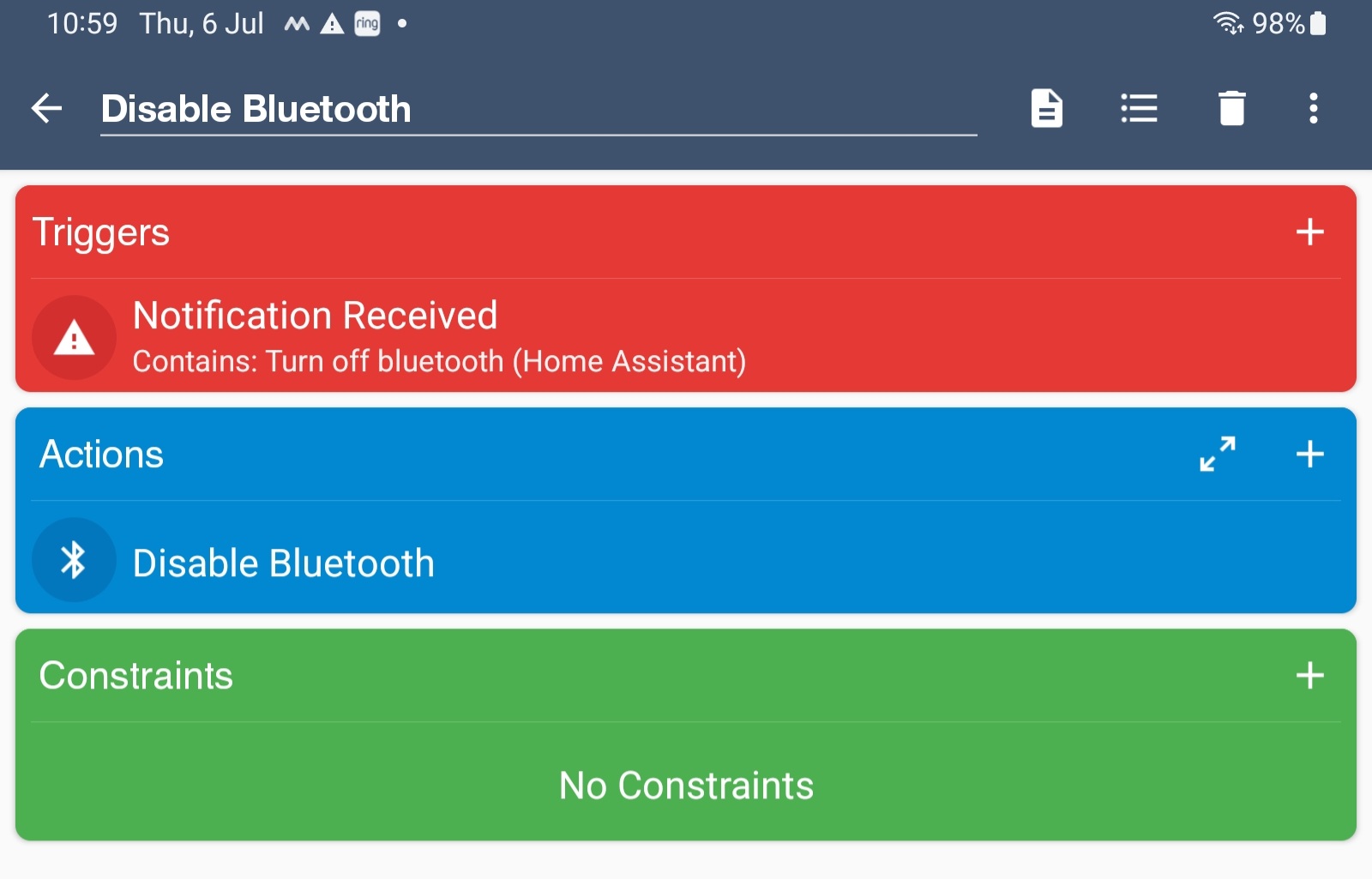 Running custom routines on companion app - Home Assistant Companion for ...
