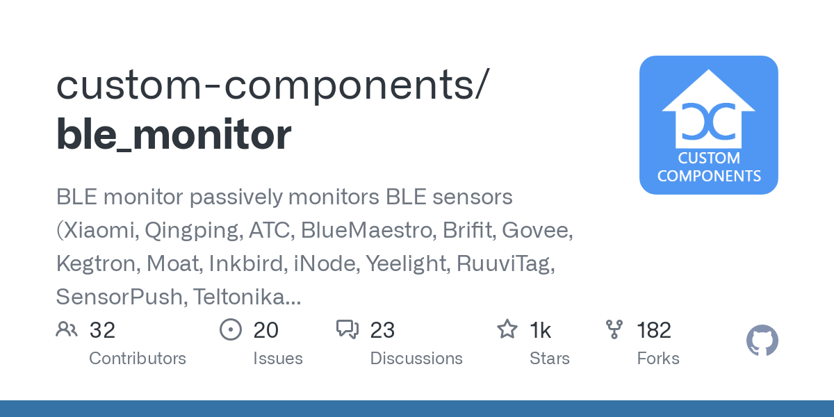 Passive BLE Monitor integration - Custom Integrations - Home Assistant Community