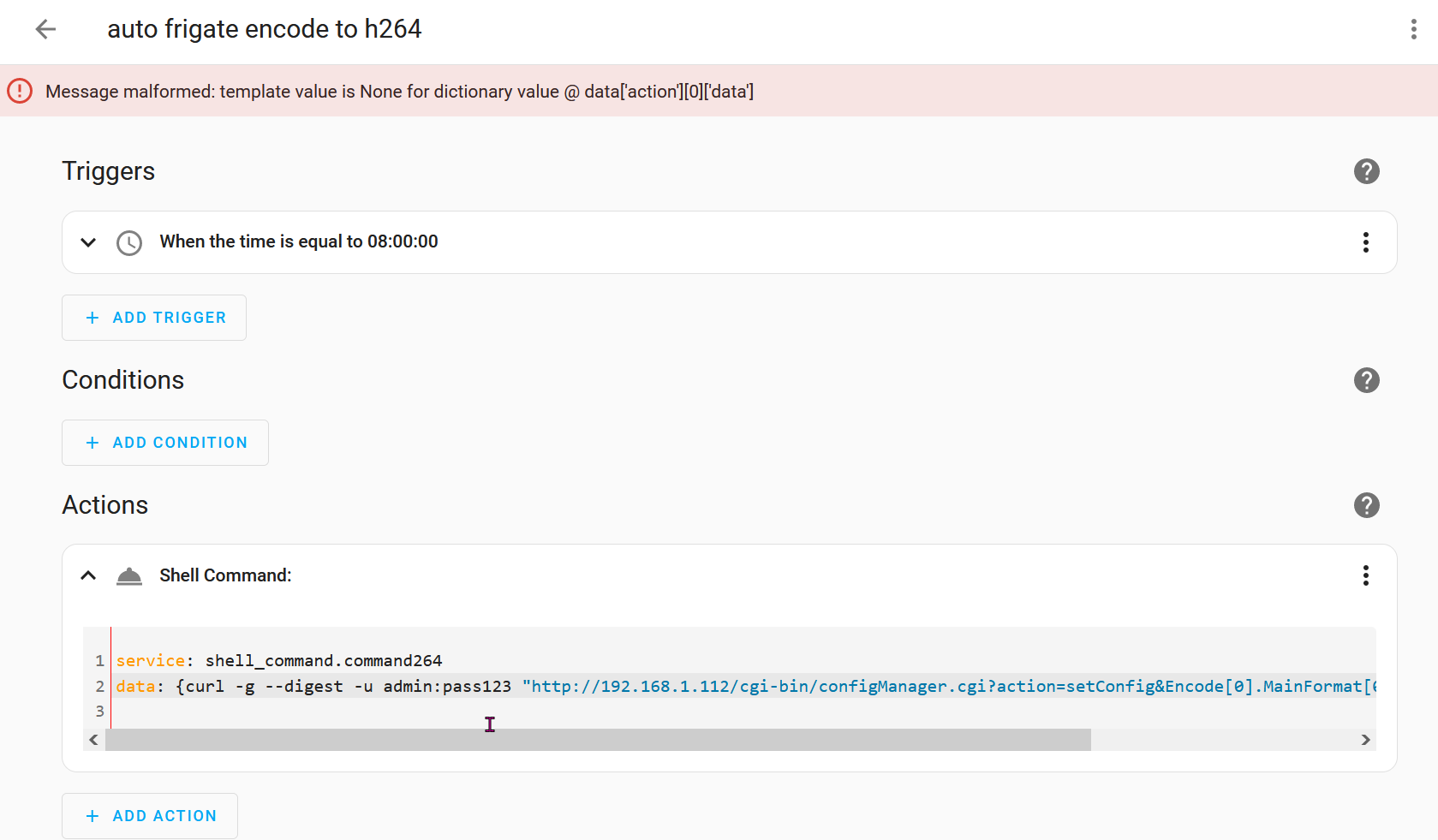 Shell Command Works Greate In Developer Tab Refuses To Work In Automation Configuration