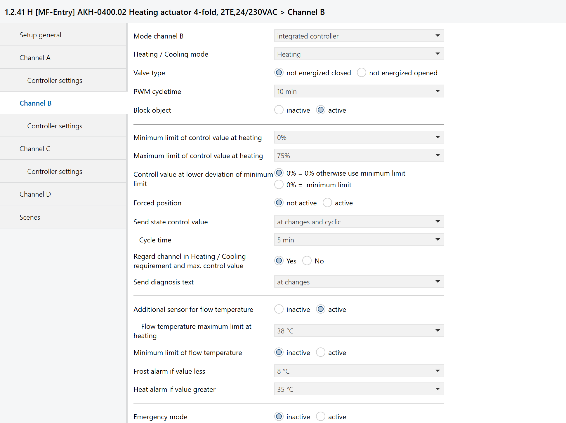 MDT Central Operation Unit - Target temperature reduction ...