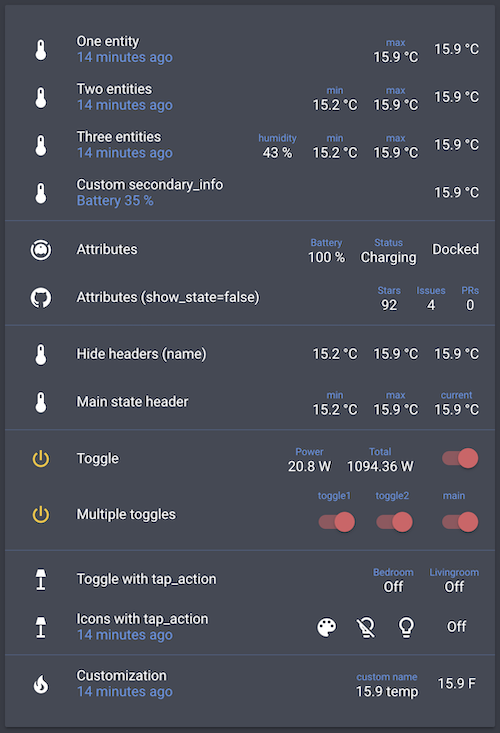 Adding Different Types Of Entities Attributes To Dashboard As One 5337