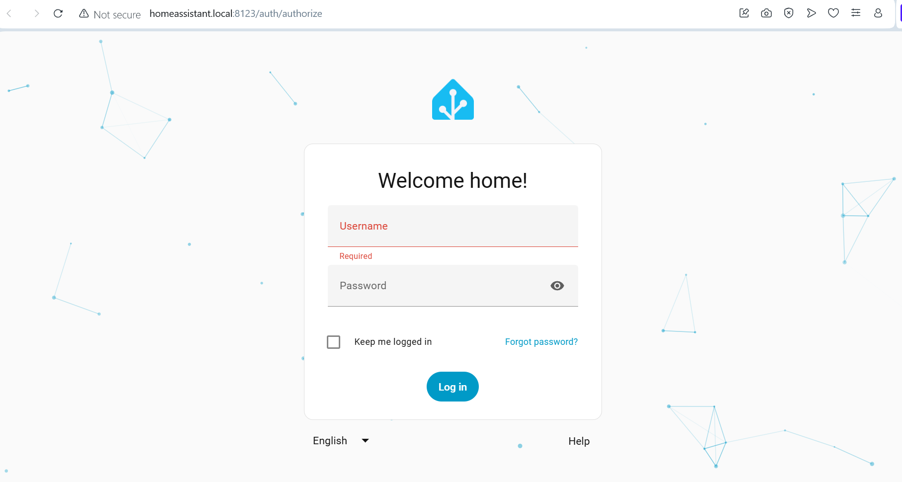 Change "Welcome Home" message on login screen? - Frontend - Home ...