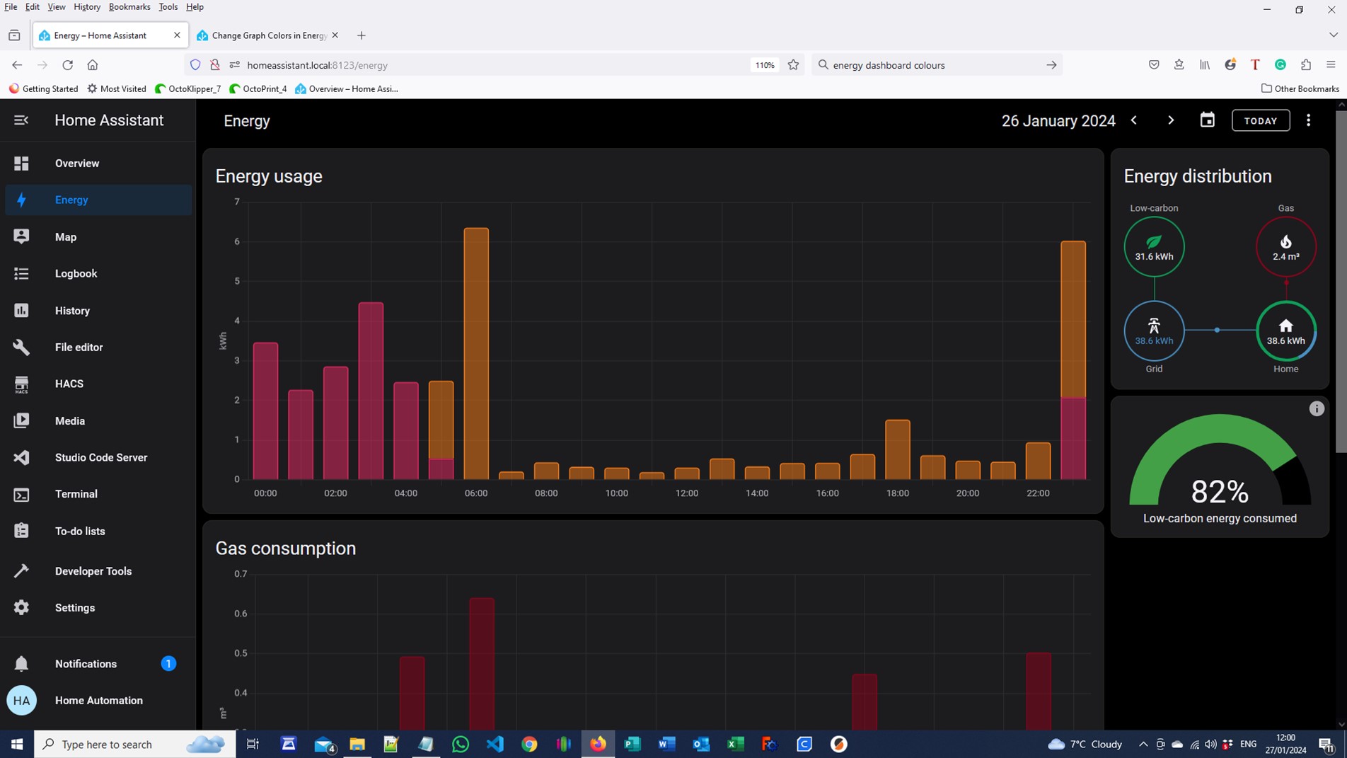 Change Graph Colors in Energy Dashboard - Configuration - Home ...