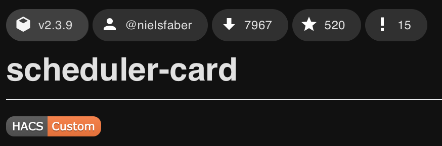 Scheduler card/custom component - Page 88 - Dashboards & Frontend ...