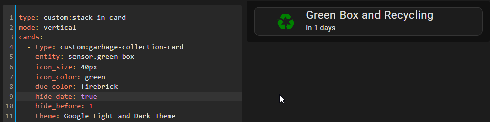 Garbage-collection-card config - Frontend - Home Assistant Community