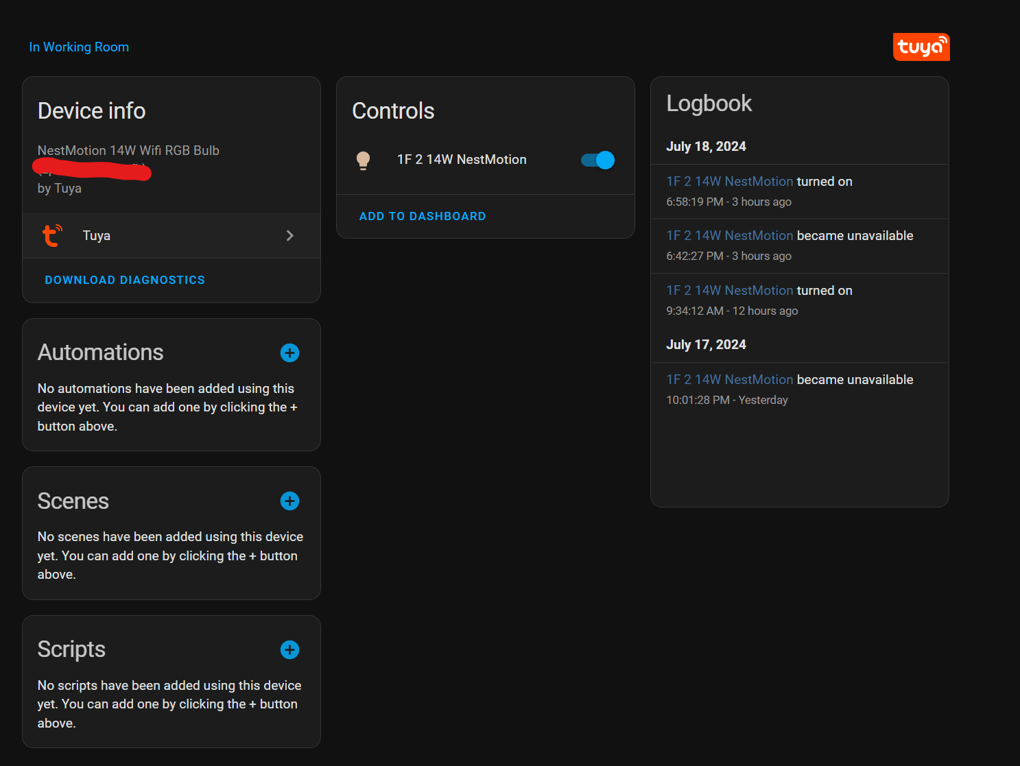 Bulb Missing Brightness Value Configuration Home Assistant Community