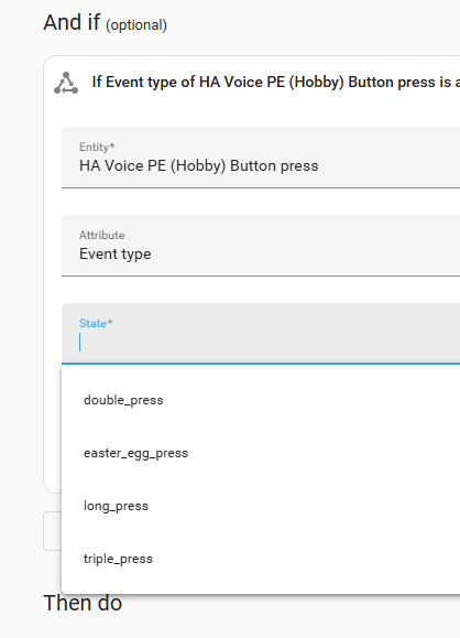 Trigger an automation on an event with no state change (Voice Assistant PE button) - Voice ...