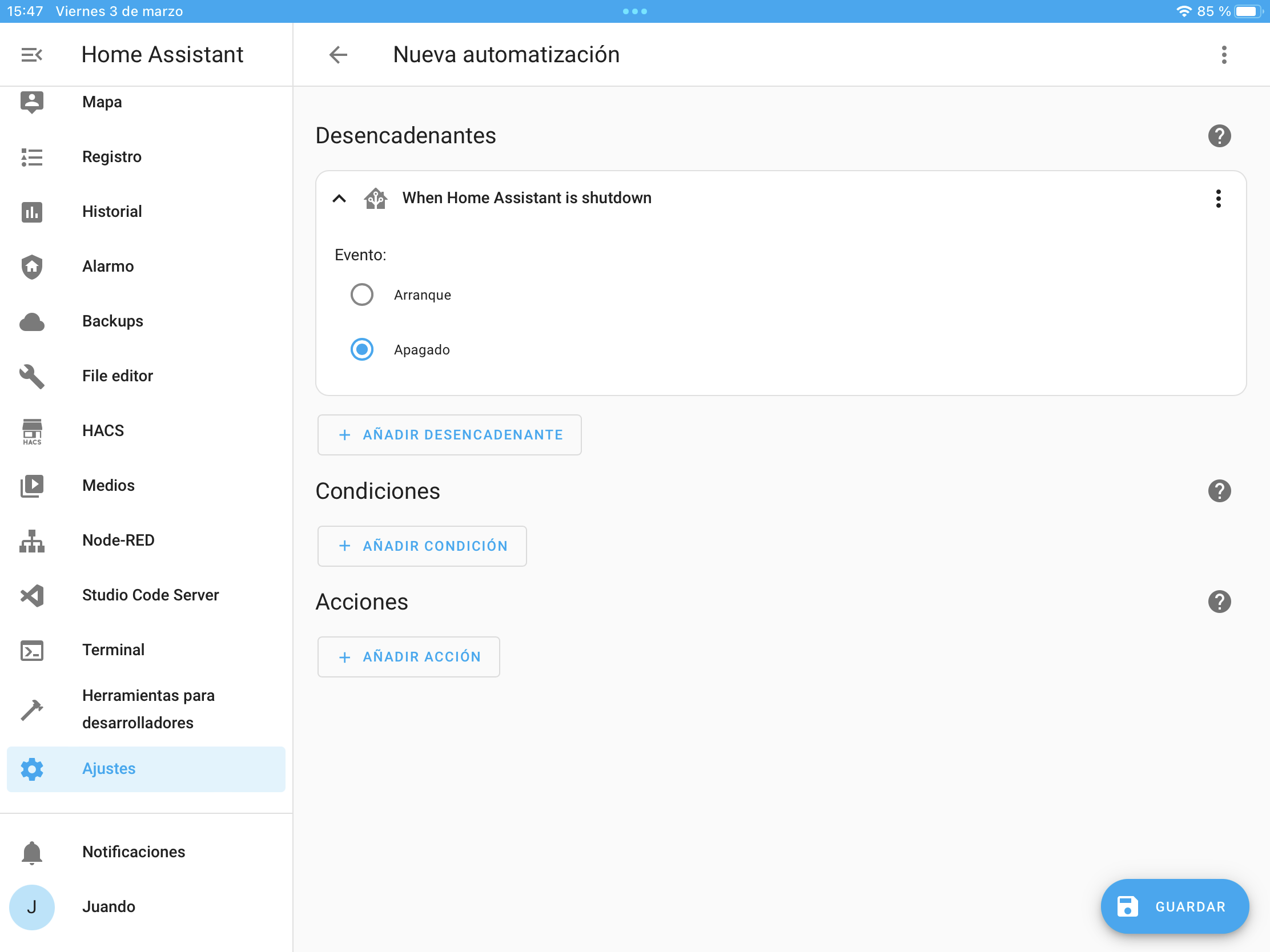 Set Input Date Time At Shutdown Configuration Home Assistant Community