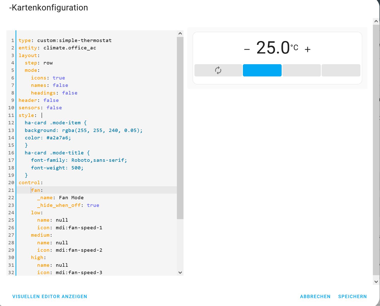 Lovelace Simple Thermostat Card Dashboards And Frontend Home Assistant Community