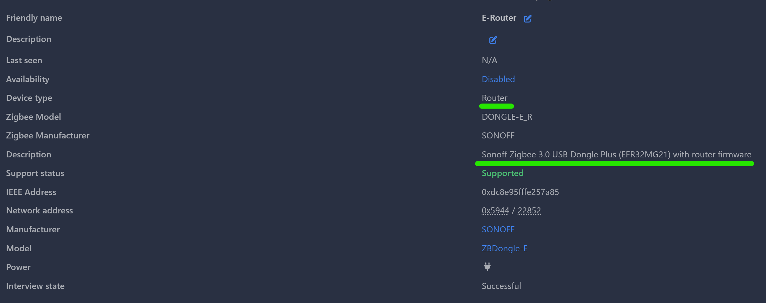 Sonoff Dongle-E as a router not showing in the network - Zigbee - Home Assistant Community