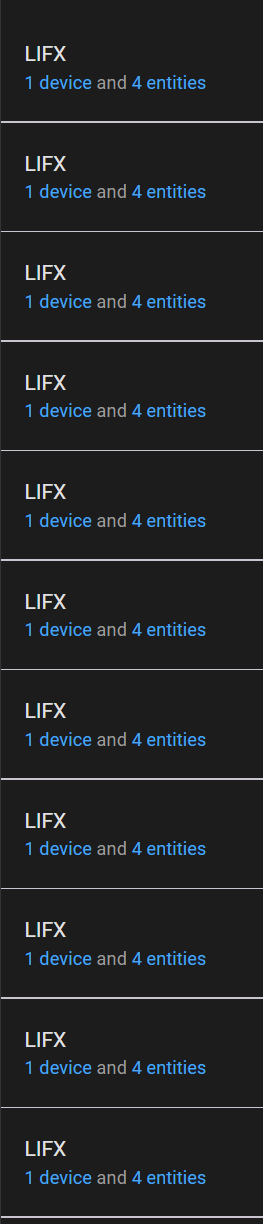 Newer LIFX lights have no entry names - Configuration - Home Assistant Community