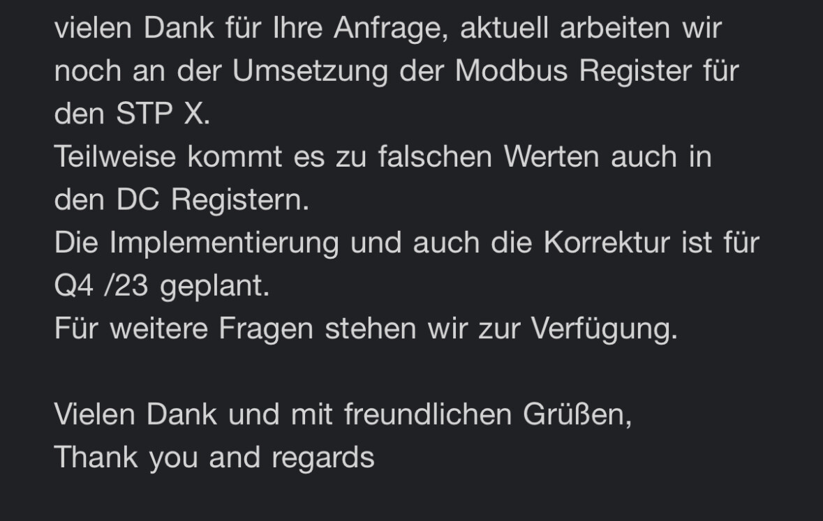 SMA Tripower x (STP XX-50) - Configuration - Home Assistant Community