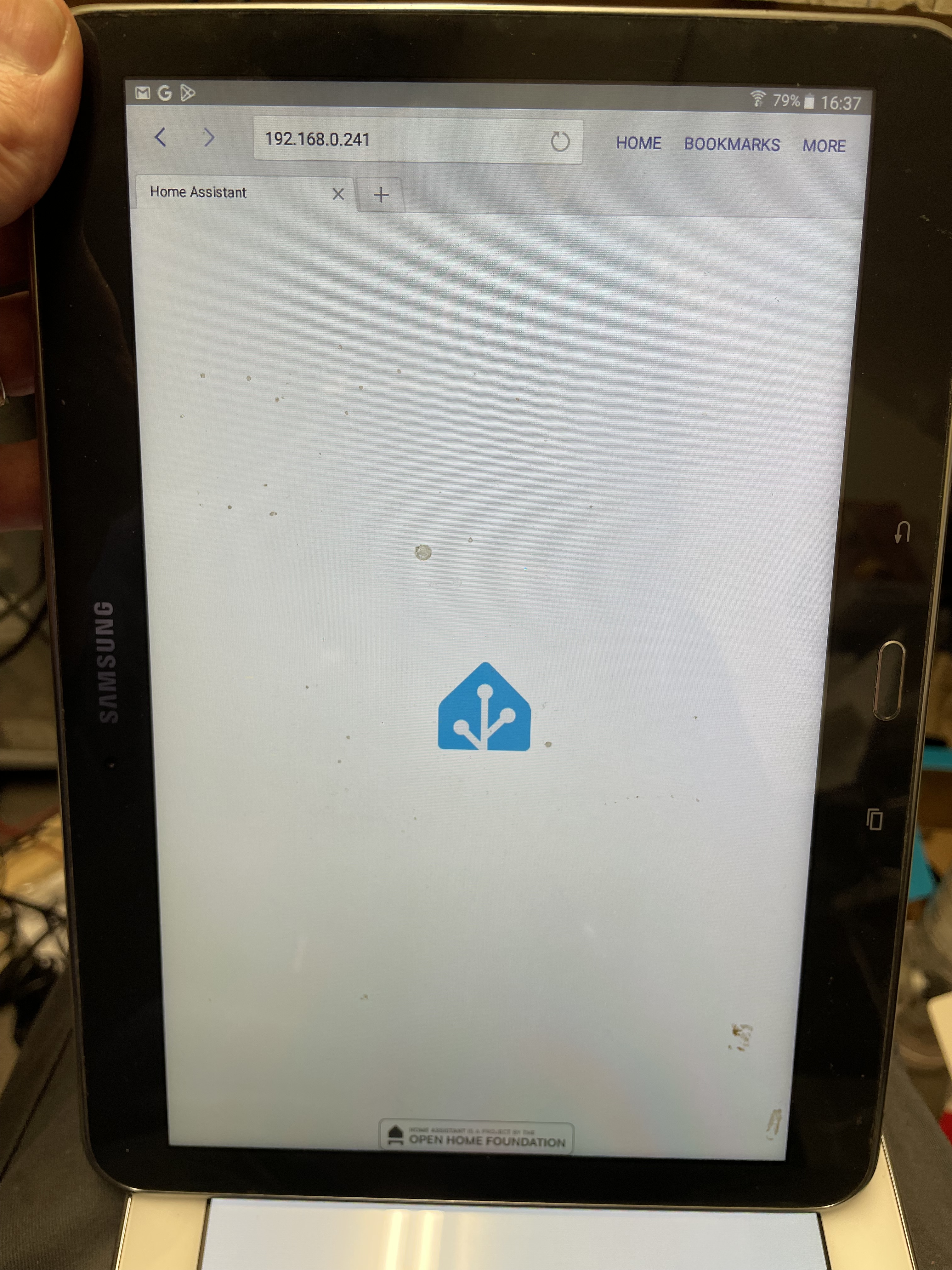 HA not loading on Samsung tablet - Installation - Home Assistant Community